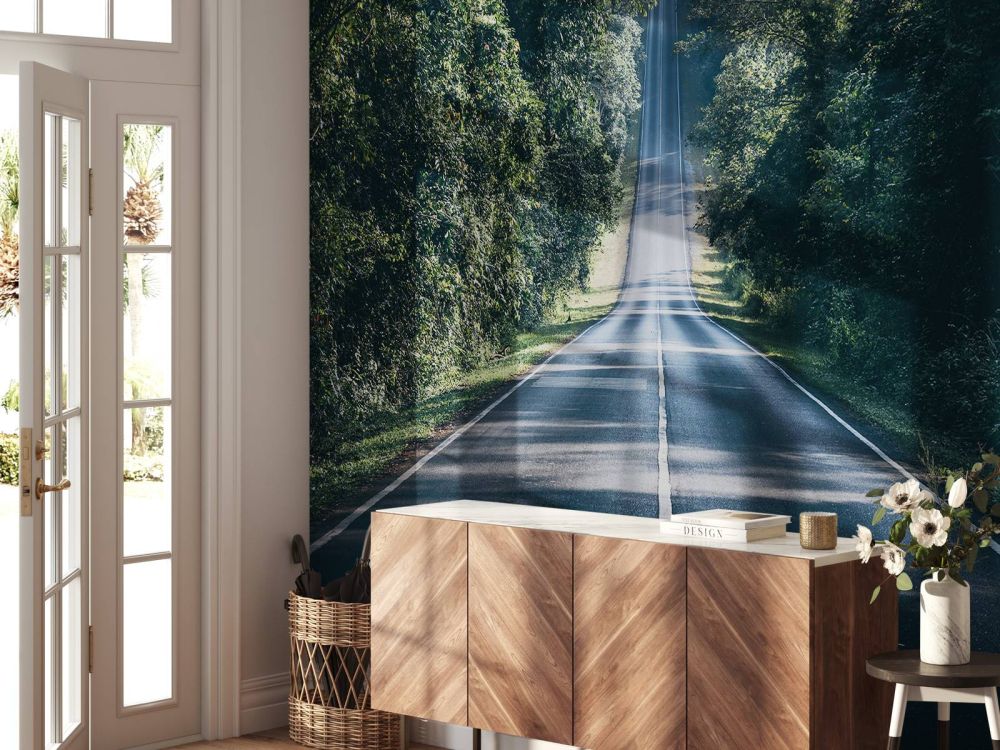 Weg door de natuur - Fotobehang